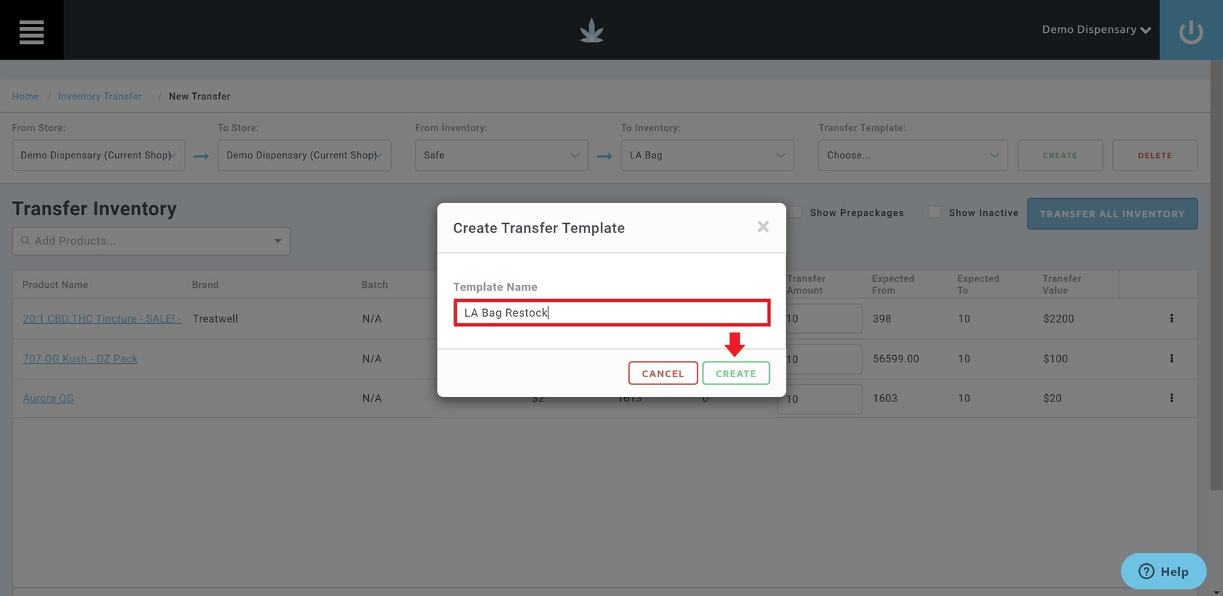 Retail | Transfer Inventory V2: Creating and Using a Transfer Template