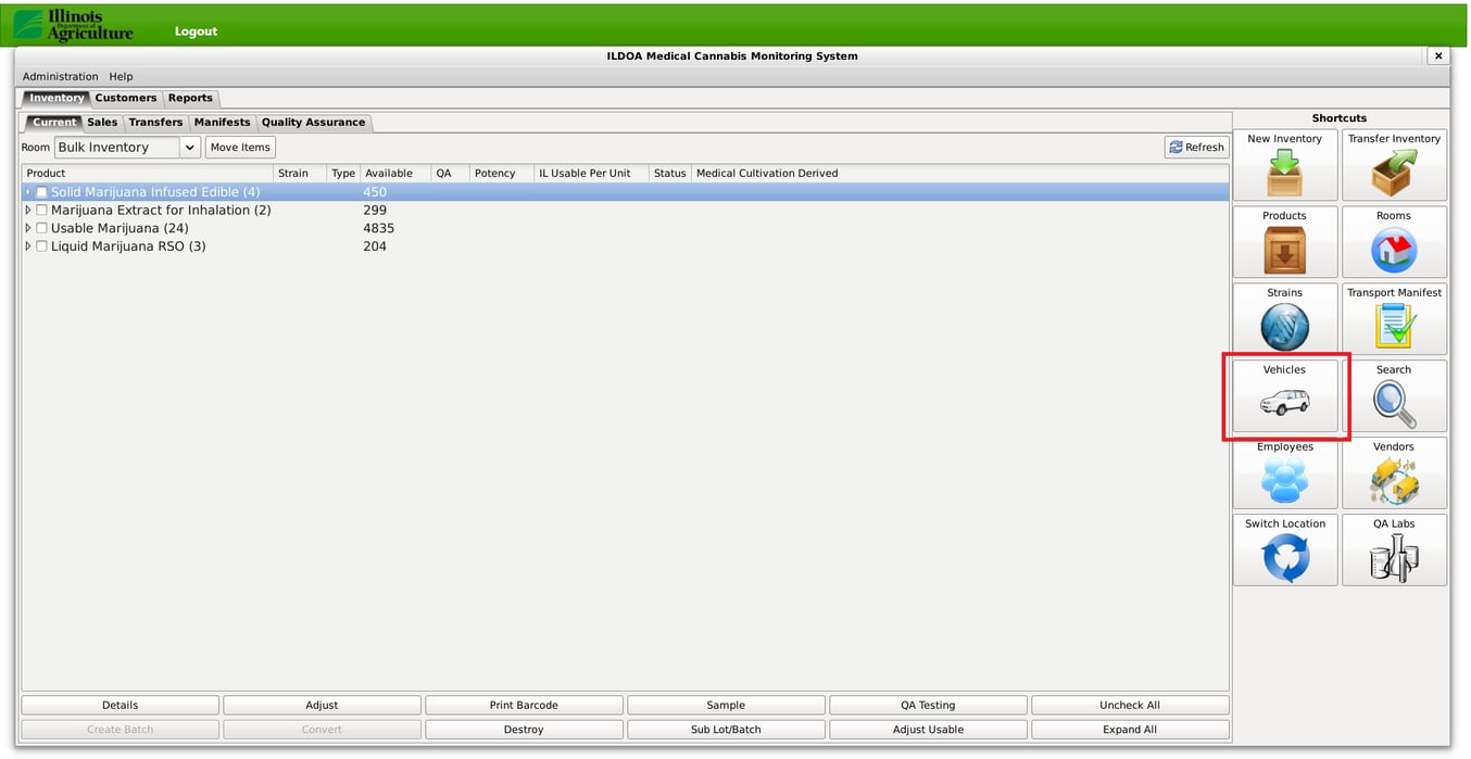 Retail | How to Add Vehicles for BioTrack
