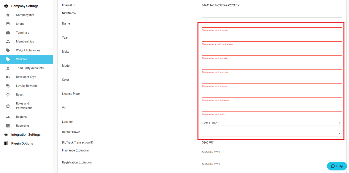 Retail | How to Edit Vehicles and Sync to BioTrack
