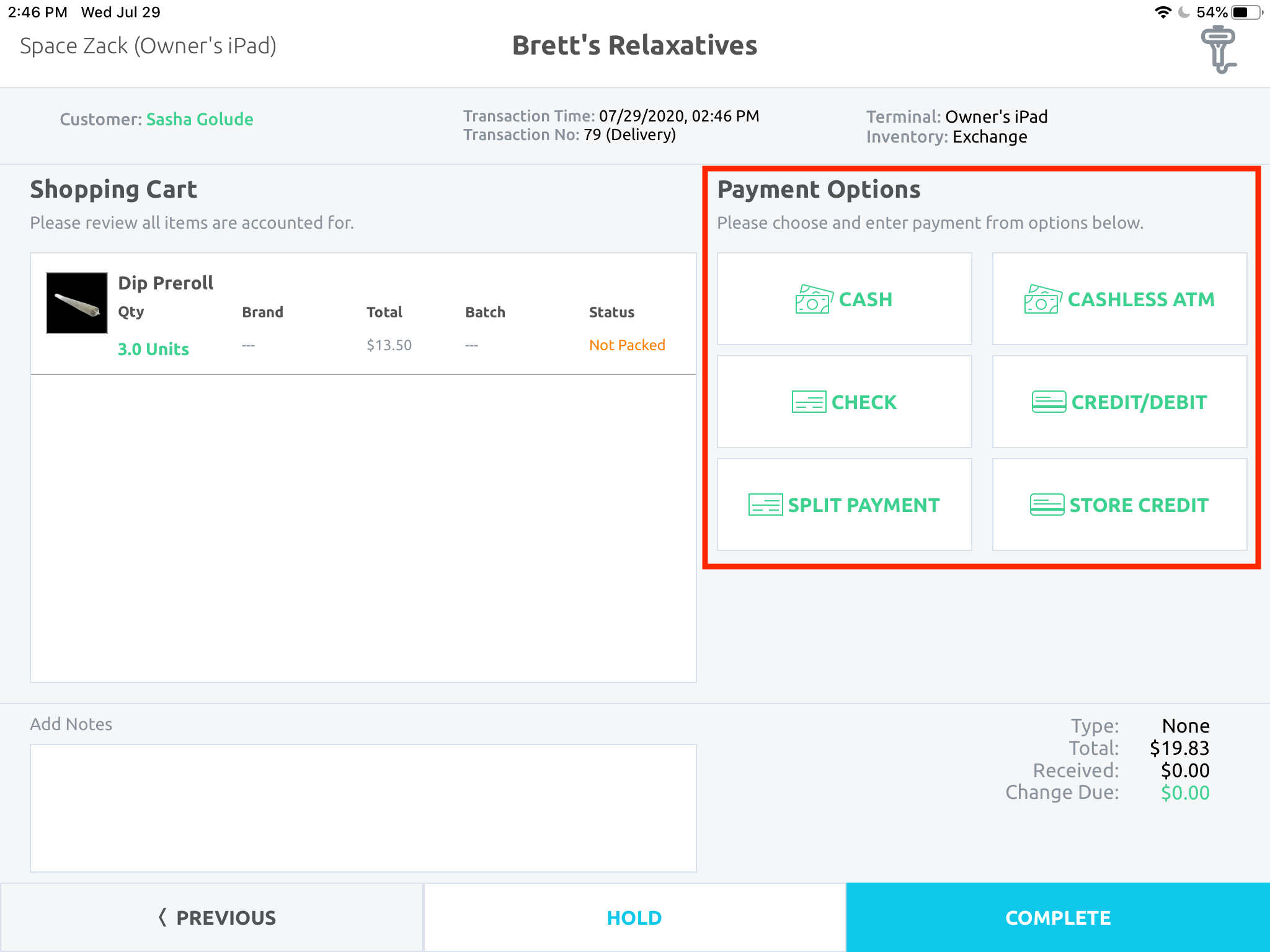 Retail | Payment Options: Overview