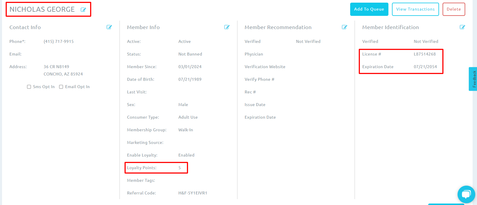 Retail Web - Manual Member Merge