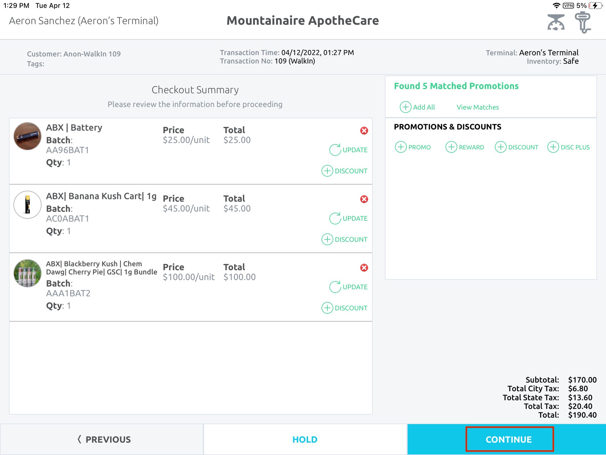RETAIL POS App | Adding Anonymous Orders to the Queue