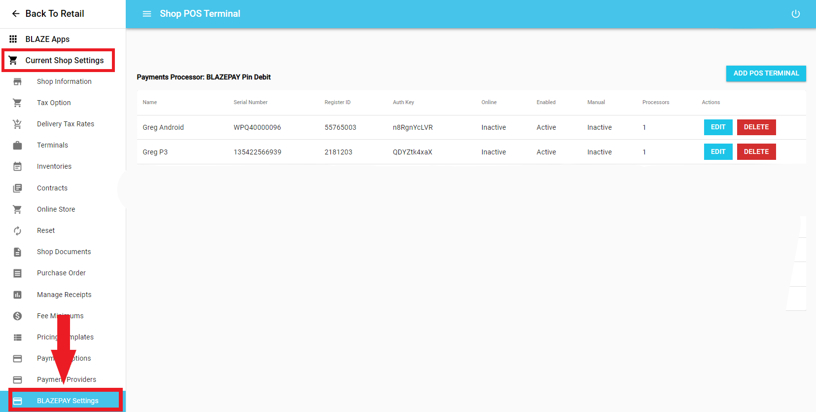 Retail | Assigning Pin Debit Terminals