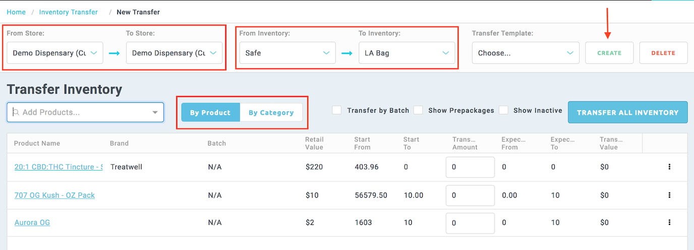 Retail | Inventory Transfers: Creating and Using a Transfer Template