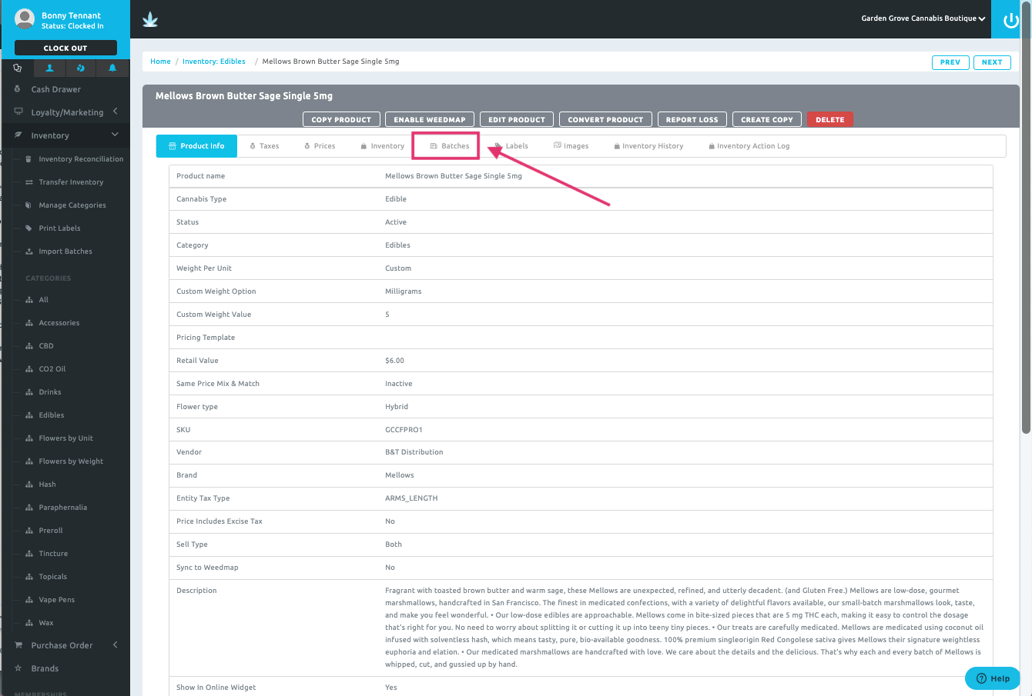 Retail | Adding Batch Info & Inventory Counts to Blaze