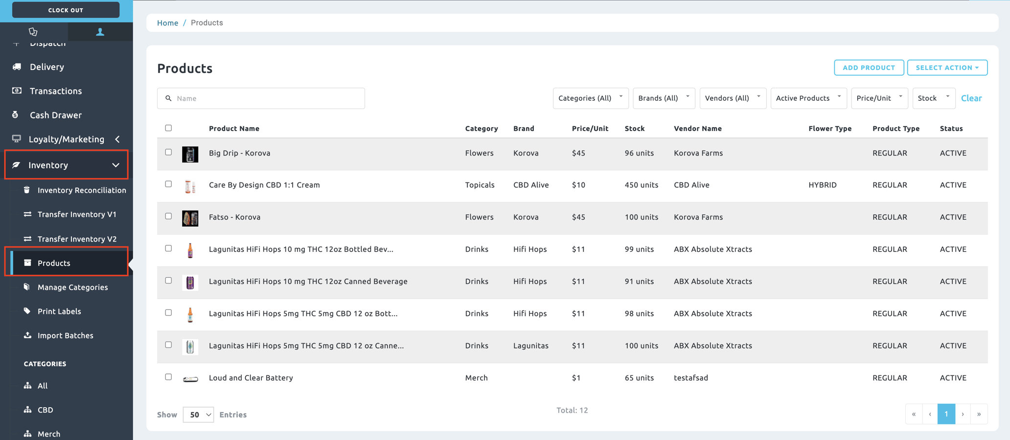 Retail | Products Page Overview
