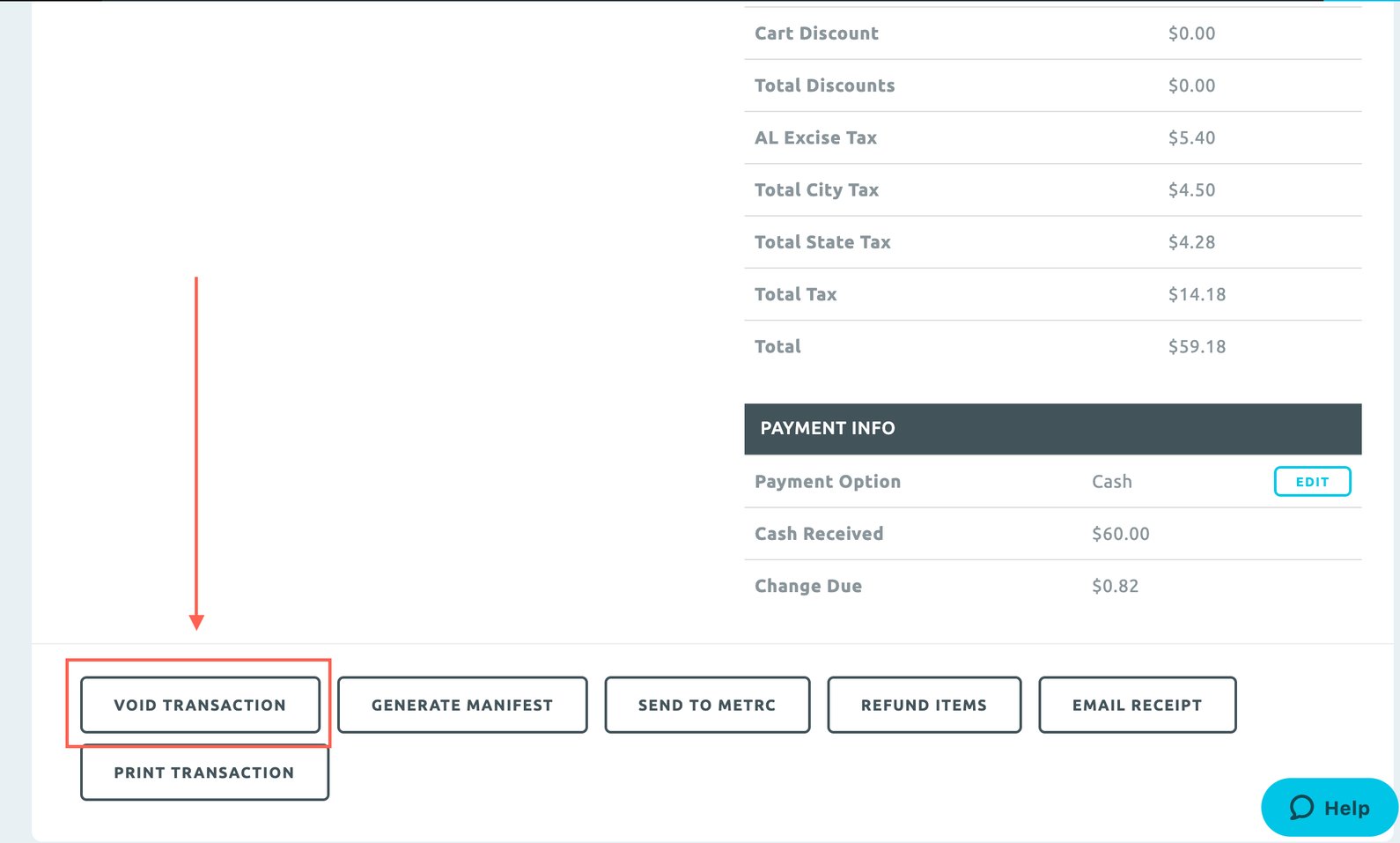 Retail | Voiding Sales Transactions with BioTrack