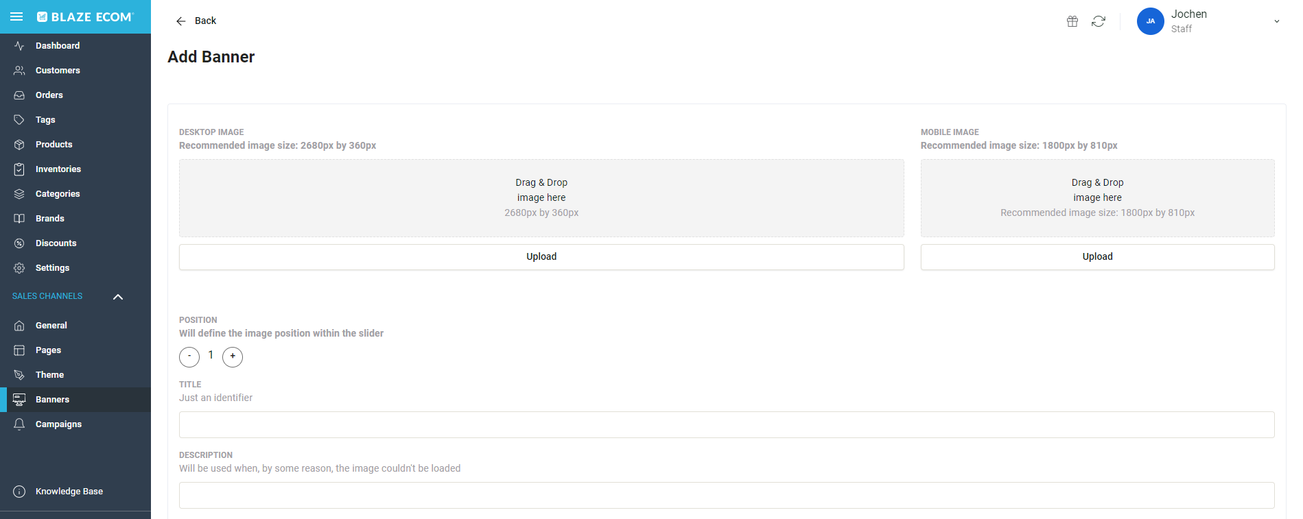 ECOM | Managing Promotional Banners on the ECOM Menu