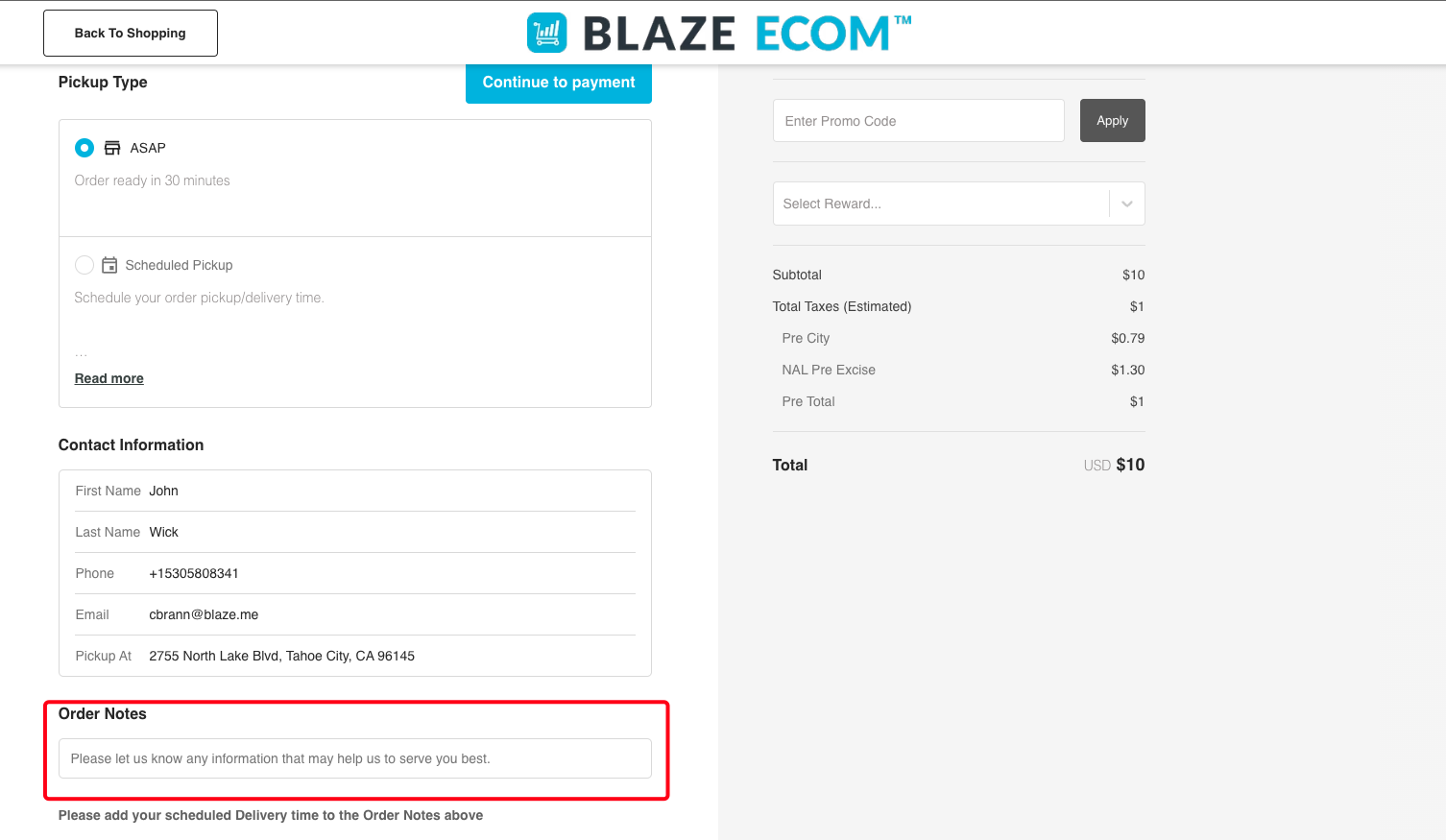 ECOM | How to hide Order Notes from ECOM Checkout