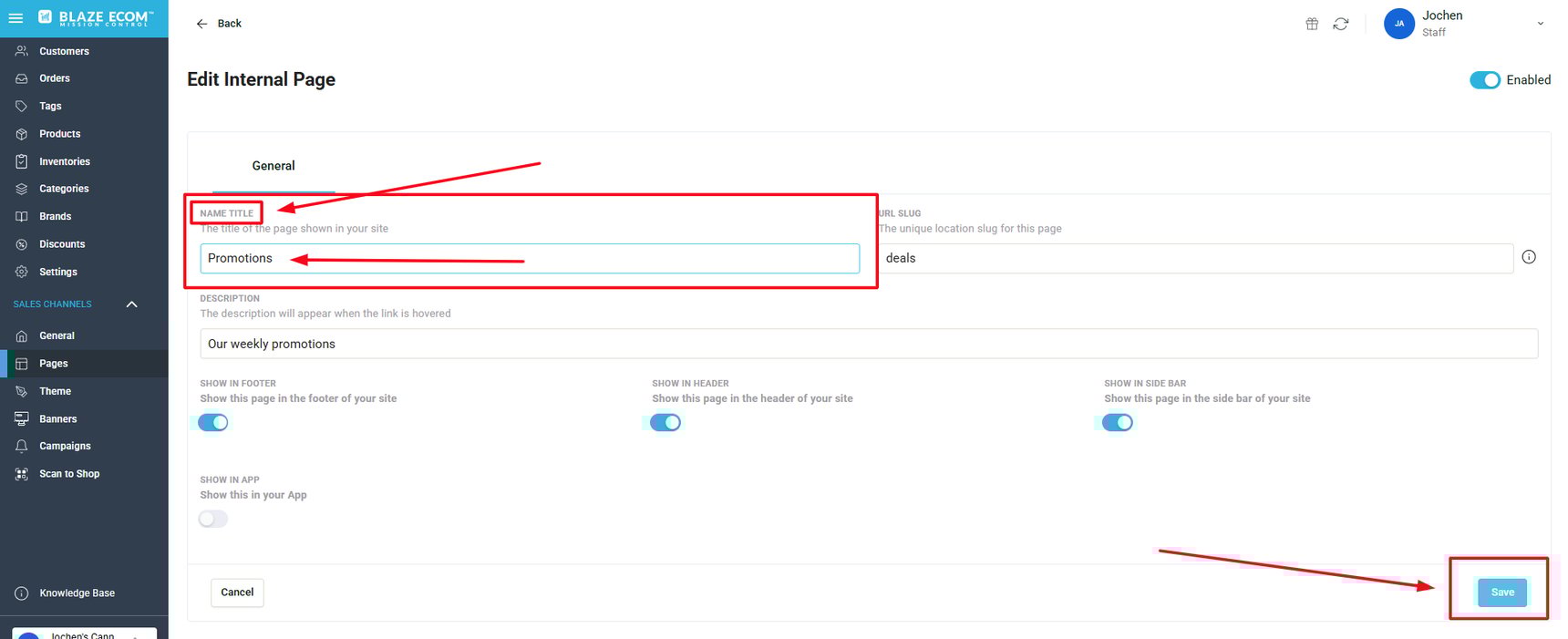 ECOM | Deals Page - The Initial Setup