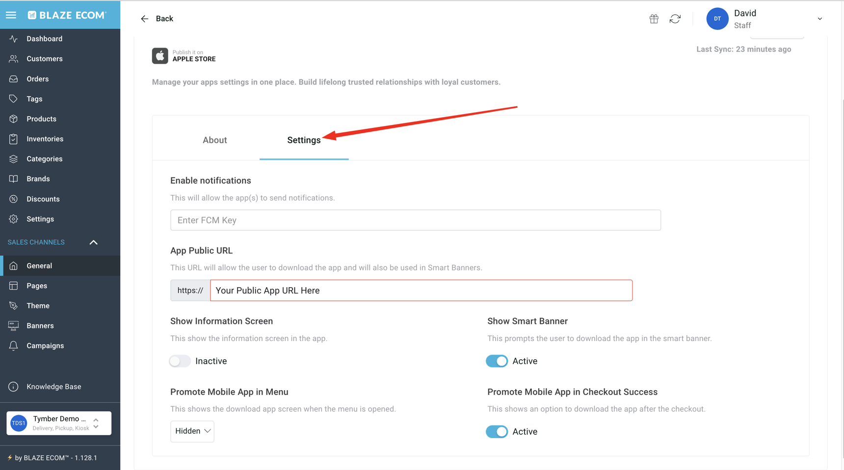 ECOM Mobile App | Enable Promotional Tools
