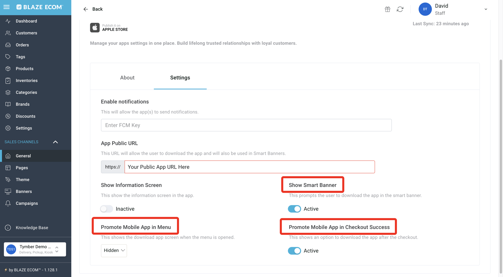 ECOM Mobile App | Enable Promotional Tools