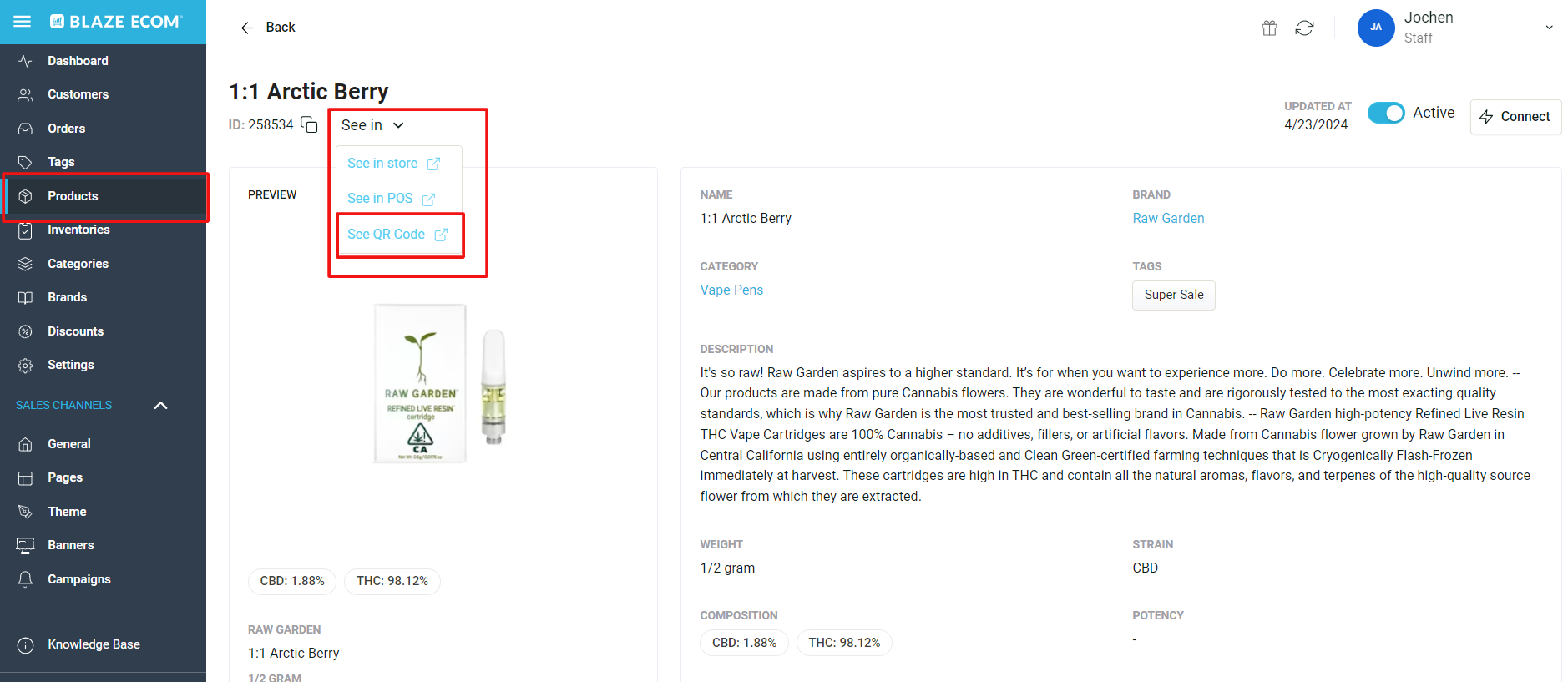 ECOM | ECOM "Scan to Shop" Feature
