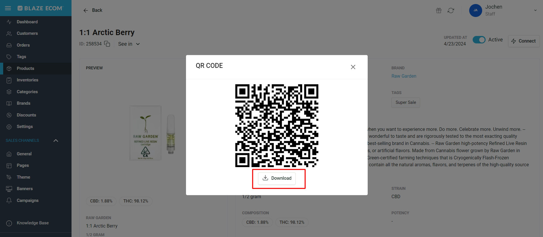 ECOM | ECOM "Scan to Shop" Feature