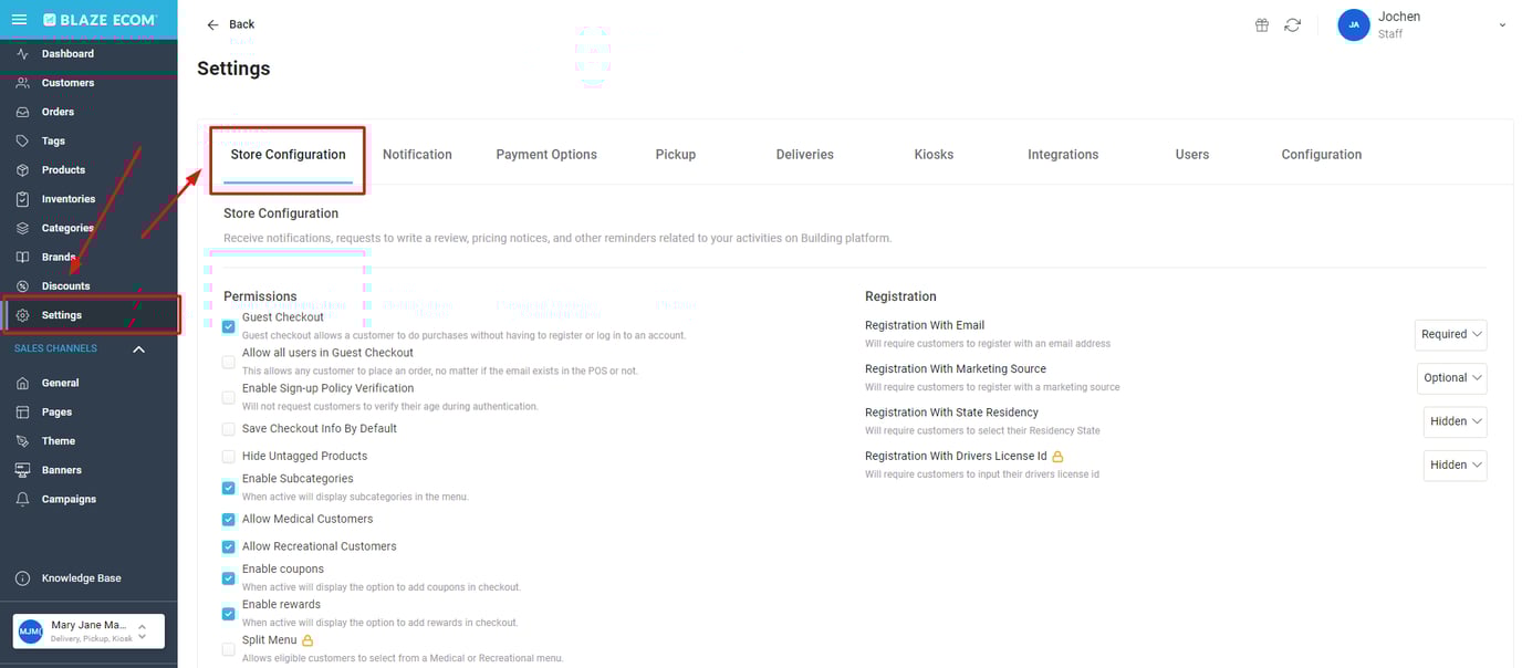 ECOM | Guest Checkout for GREENLINE POS