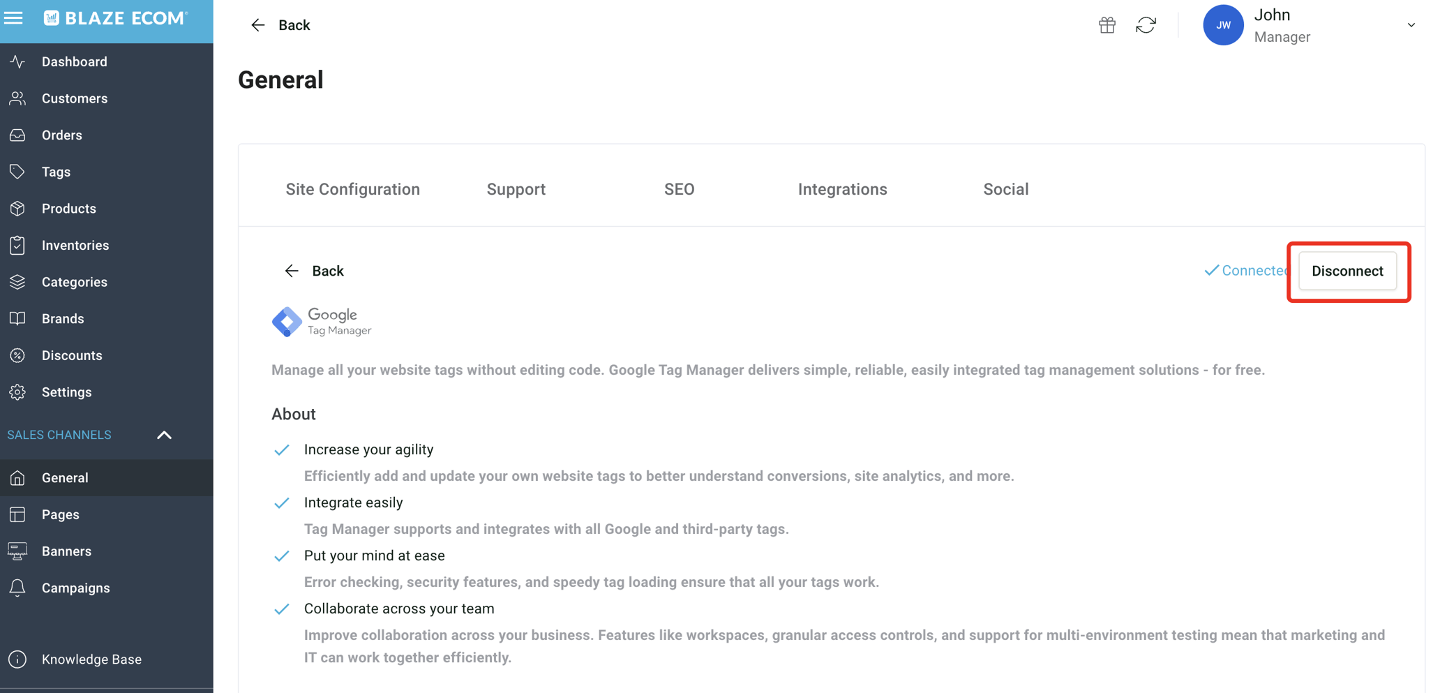 ECOM | Google Tag Manager Integration