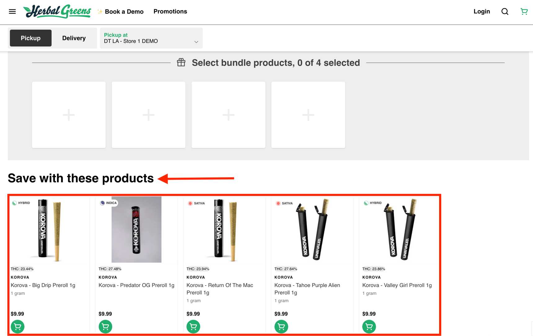 ECOM | Customizable Promo Bundles (BLAZE POS)
