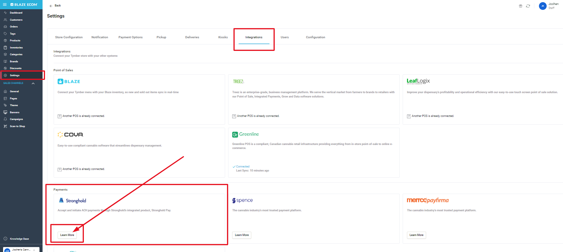 ECOM | Activating Stronghold Online Payment Option At Checkout