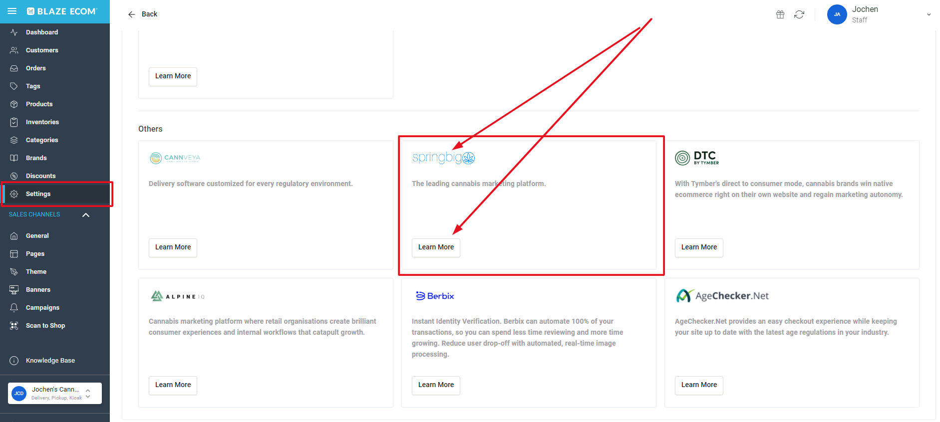 ECOM | Springbig Integration