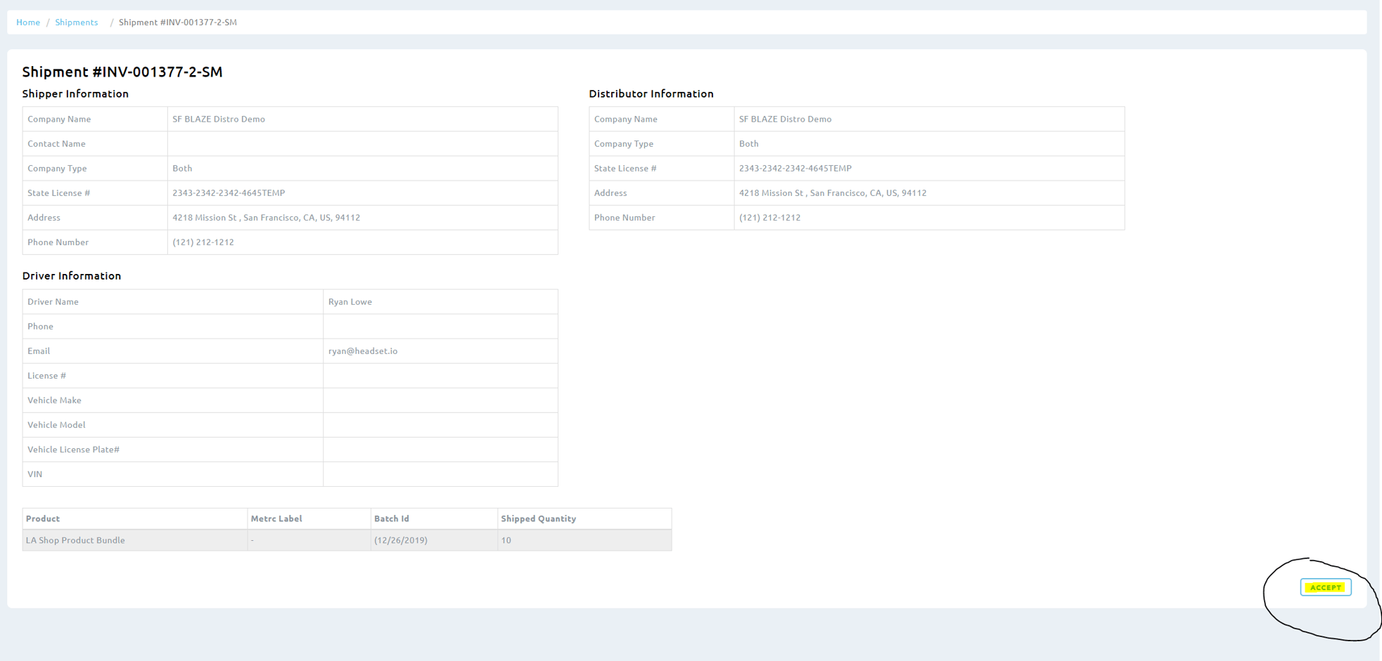 Retail | Receiving Shipments From Distro