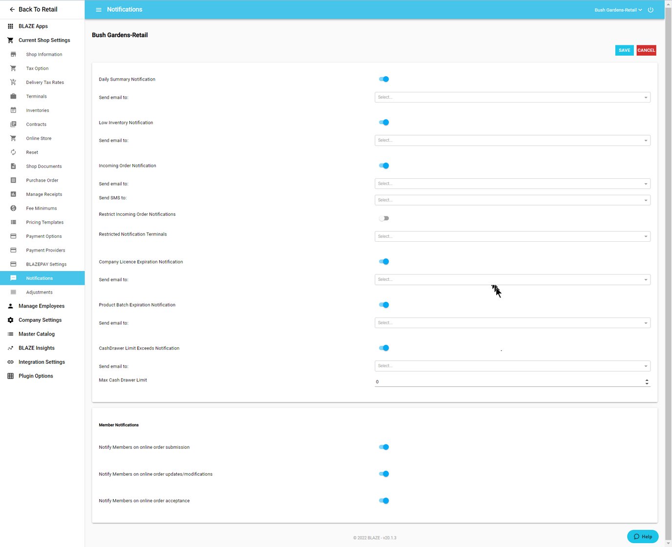 Retail | Setting Up Notifications